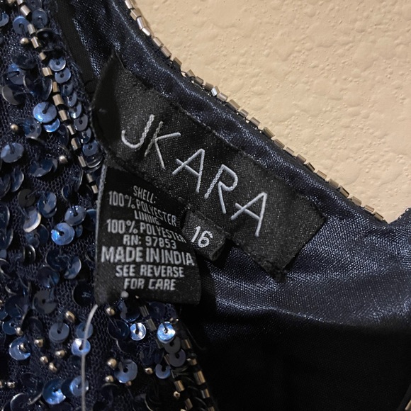 J Kara | Dresses | Jkara Navy Blue Formal Sequin Gown | Poshmark